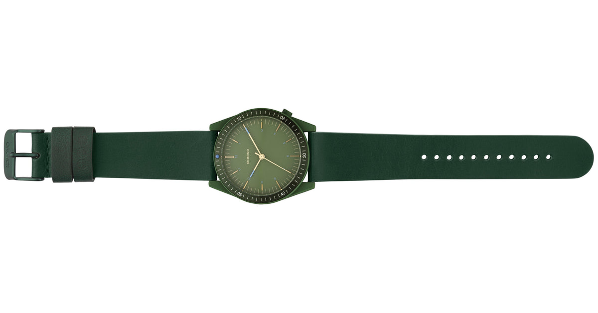 Ray Shade Leather Green | KOMONO